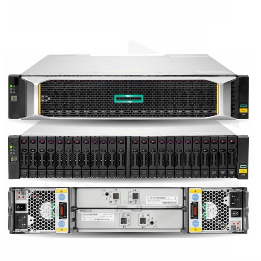 دیسک انکلوژر HPE MSA 2060 SAS 12G 2U 24-disk SFF R0Q40B - سرور خط سبز